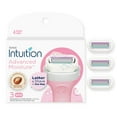 Schick Intuition Advanced Moisture Women's Razor Refills, 3 Ct, Lather ...