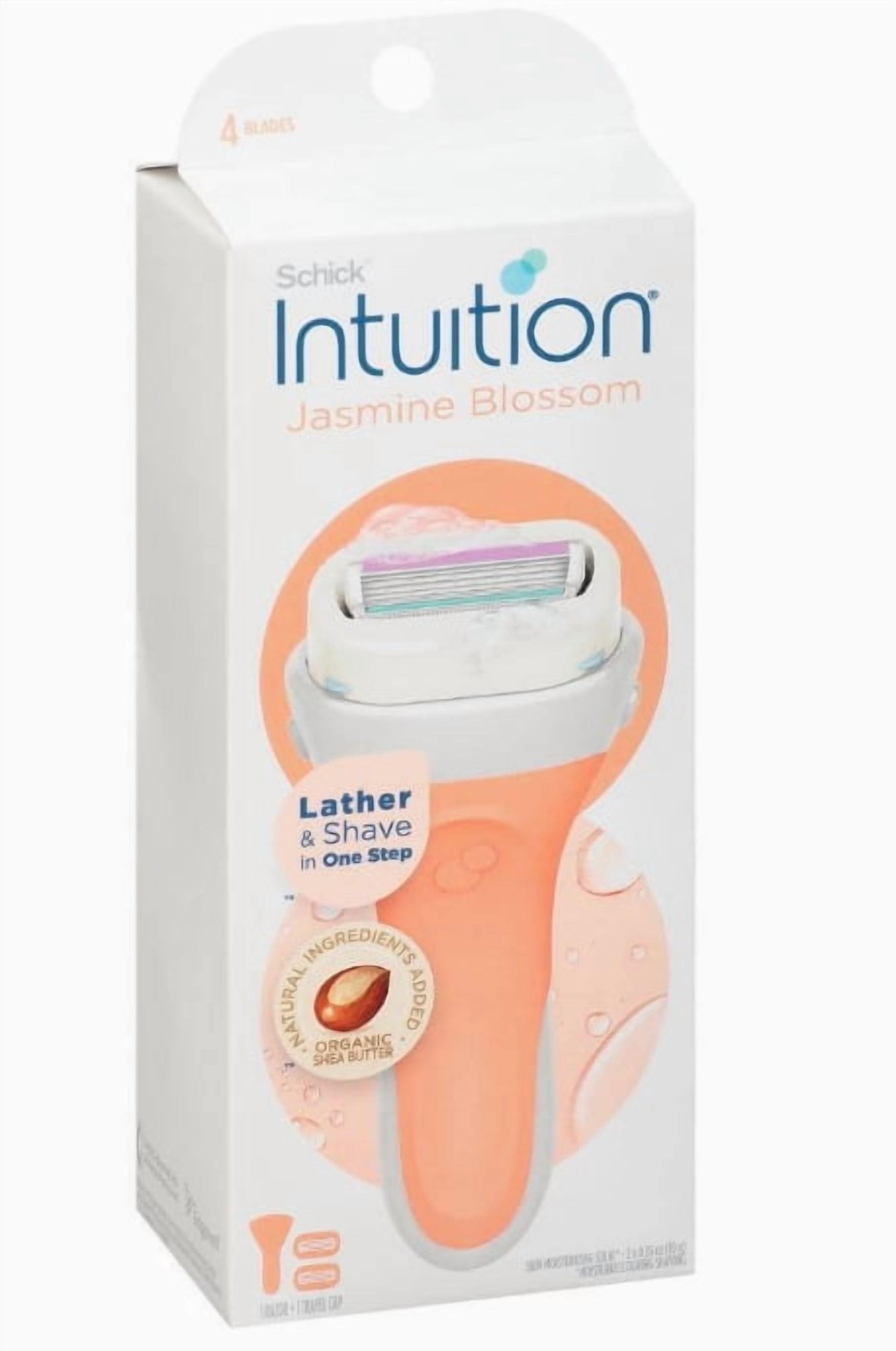 Schick Intuition Jasmine Blossom Razor Kit - 1 Razor & 2 Intuition ...