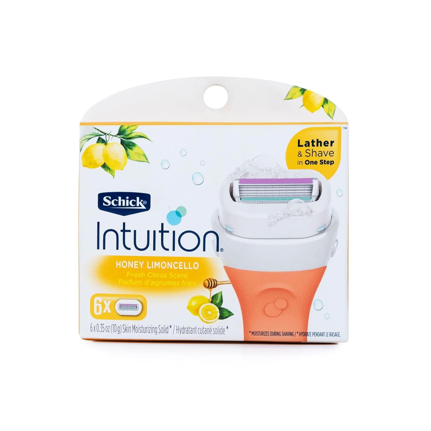 Schick Intuition - Lather & Shave In One Stop - Honey Limoncello, Fresh ...