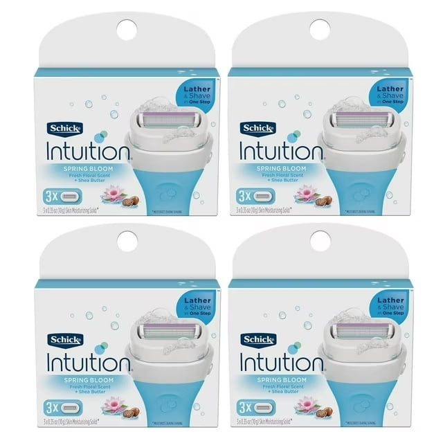 Schick Intuition Lather & Shave In One Stop Spring Bloom with Shea ...