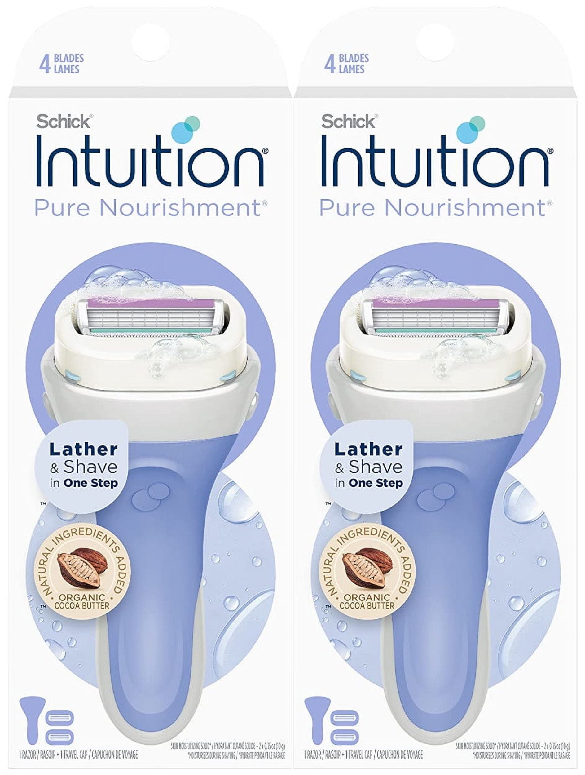 Schick Intuition Pure Nourishment Razors for Women | 1 Razor & 2 ...