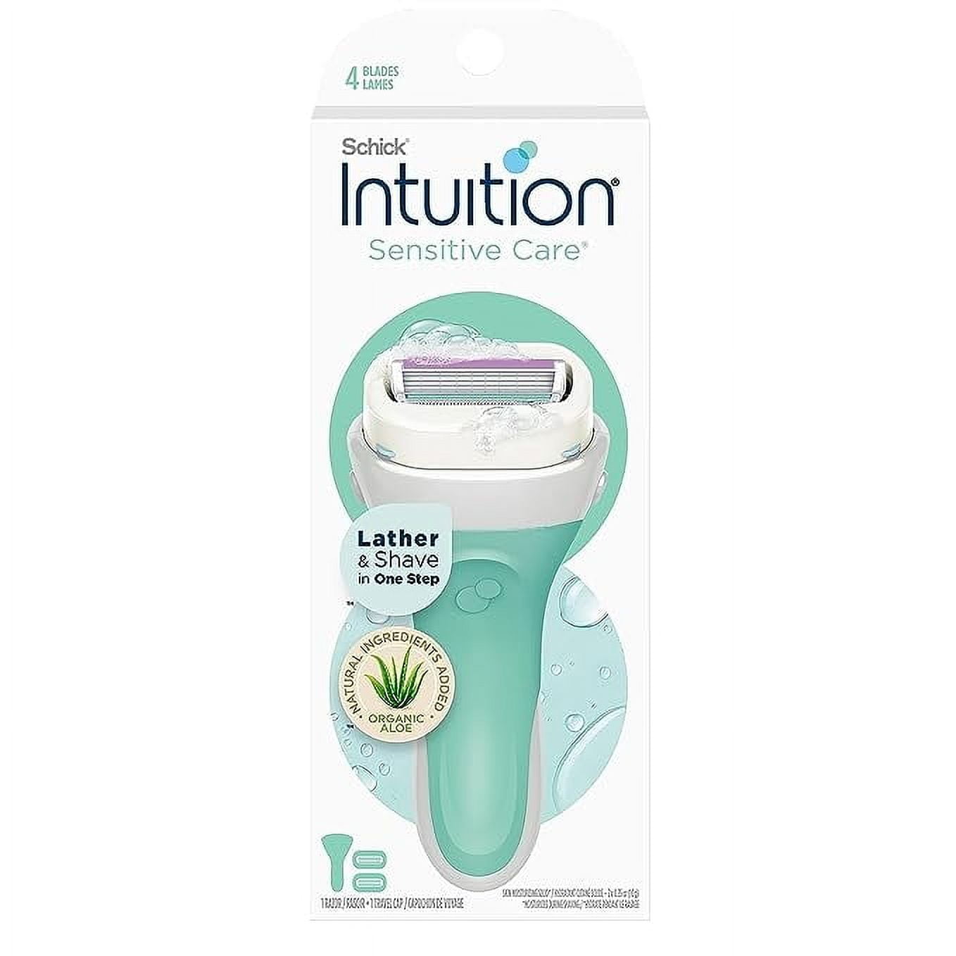 Schick Intuition Razors for Women with Sensitive Skin 1 Razor & 2 ...
