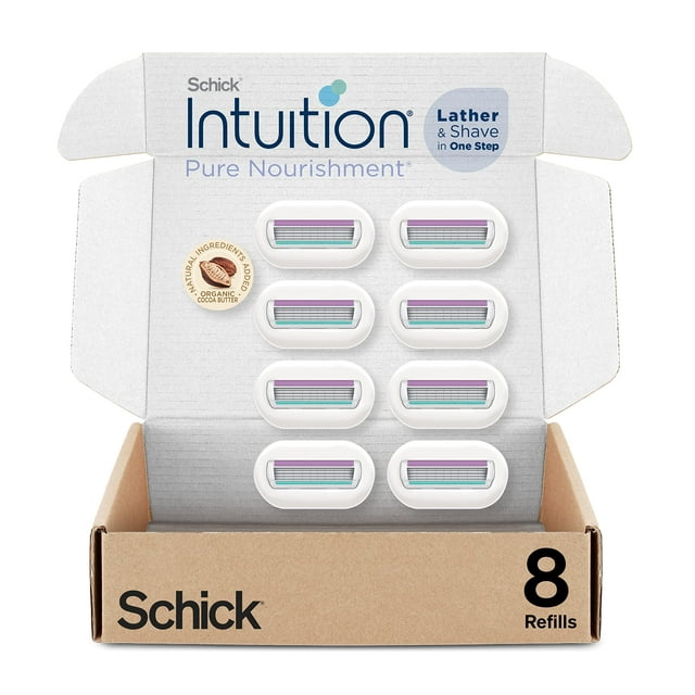 Schick Intuition Refill, Pure Nourishment Razors for Women | Intuition ...