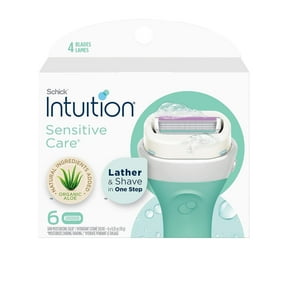Schick Intuition Jasmine Blossom Razor Refills for Women, Shea Butter ...