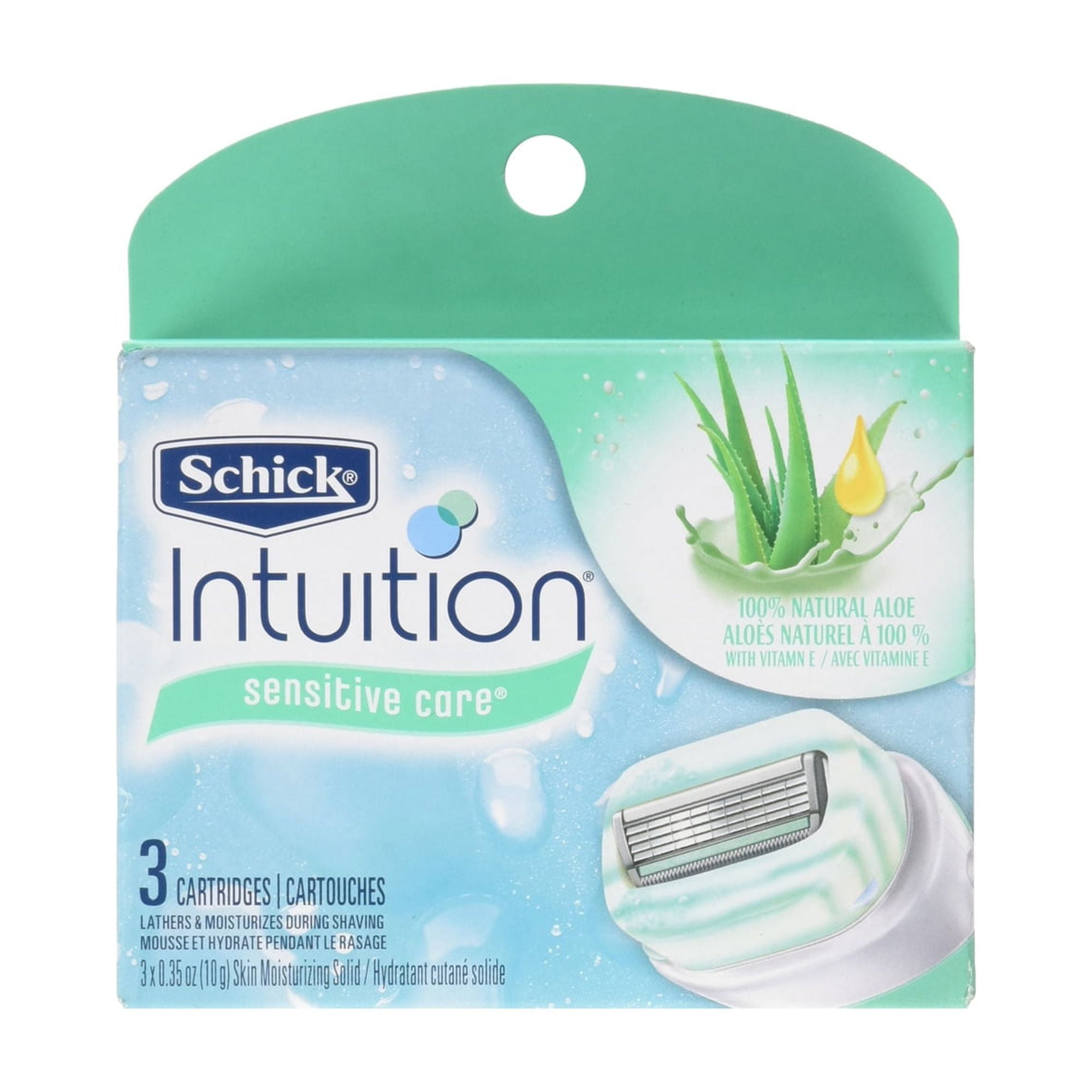 Schick Intuition Sensitive Care Moisturizing Razor Blade Refills (Pack ...