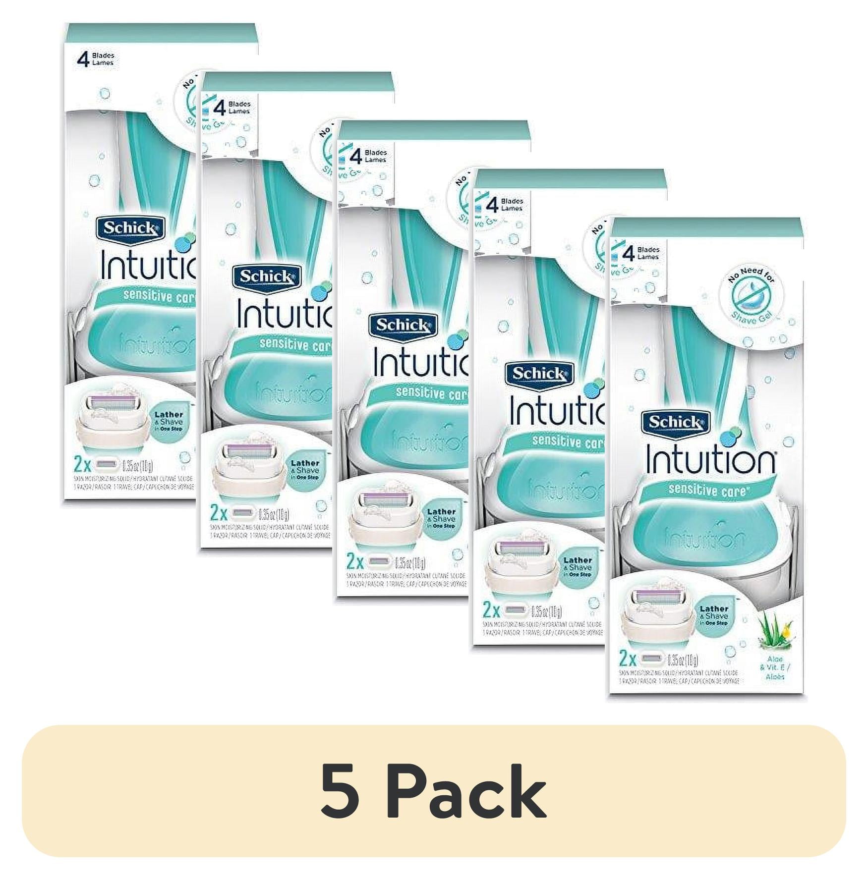 (5 pack) Schick Intuition Sensitive Care Razor for Women with 2 ...