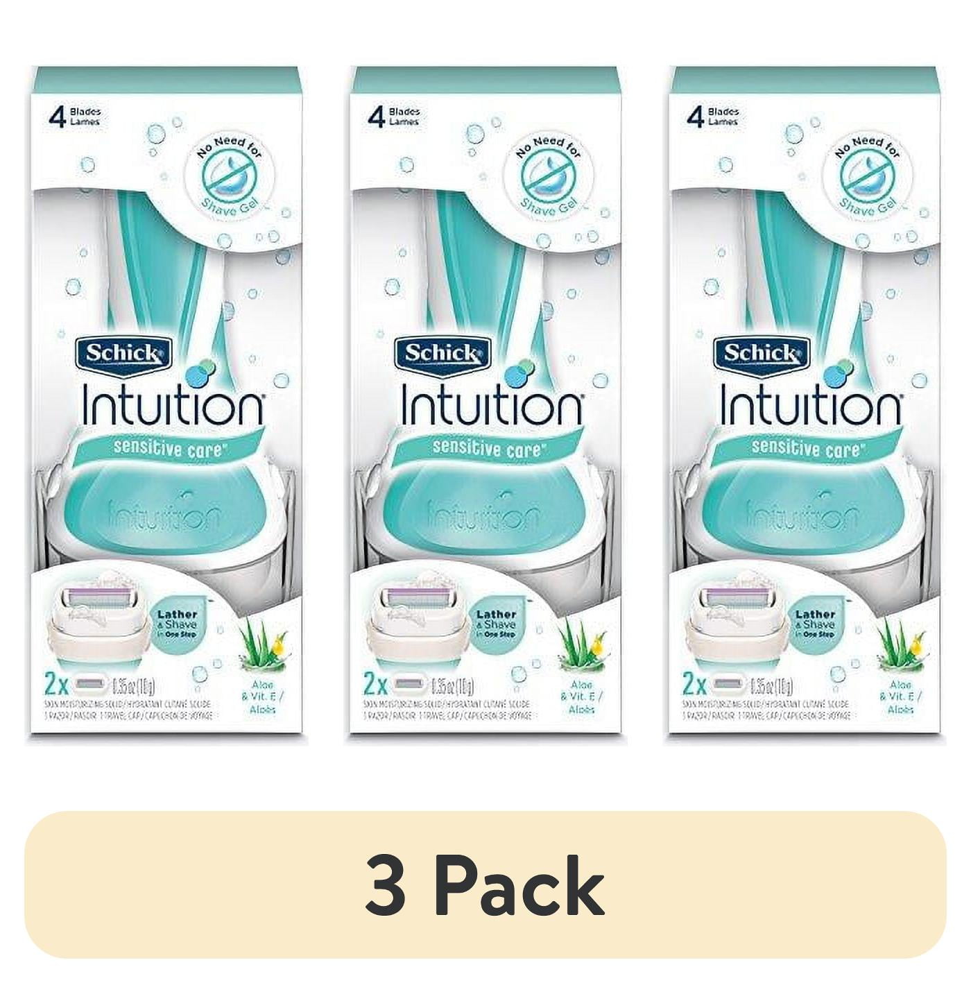 (3 pack) Schick Intuition Sensitive Care Razor for Women with 2 ...