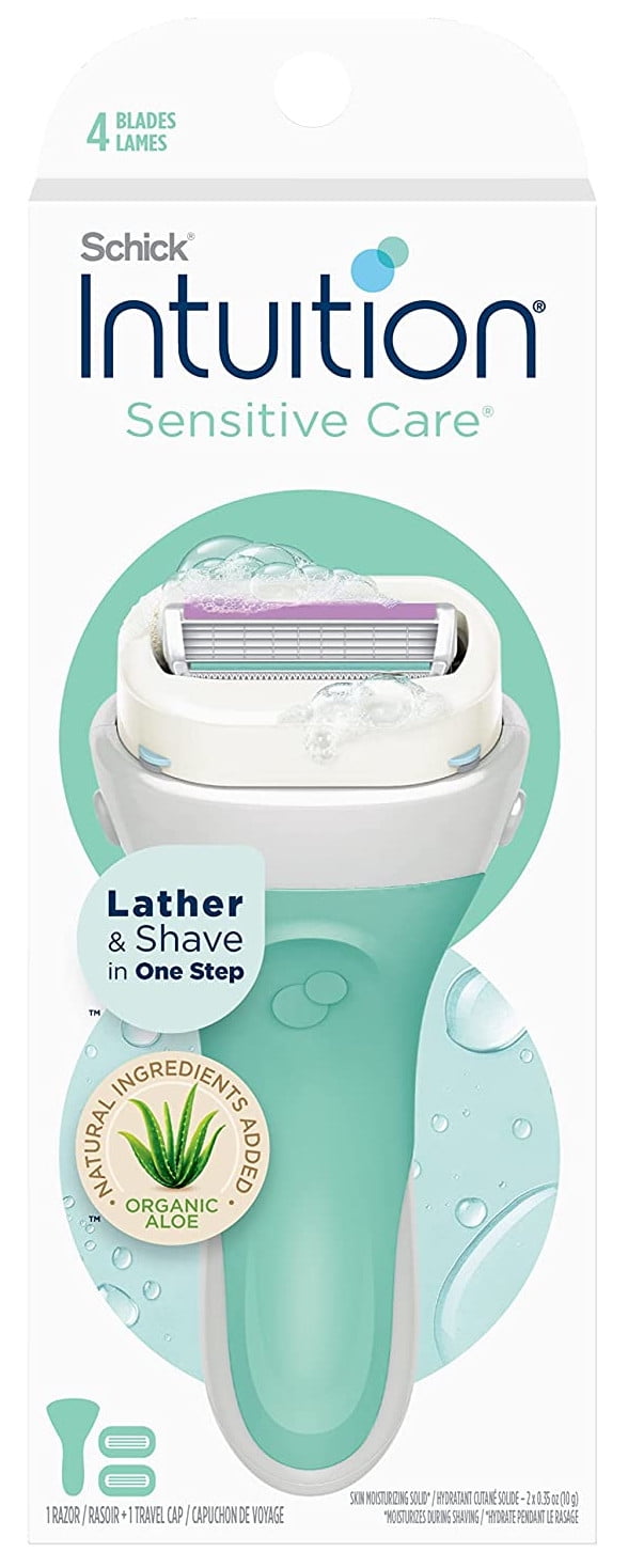 Schick Intuition Sensitive Care Razor with 2 Refill Blade Cartridges ...