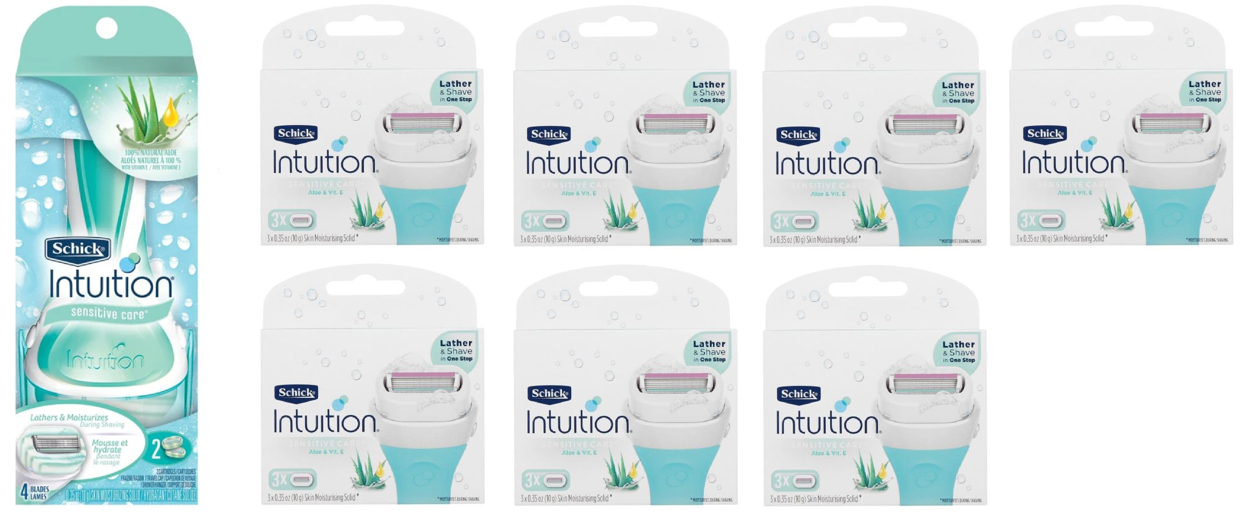 Schick Intuition Sensitive Care Razor with 23 Refill Blades - Walmart.com