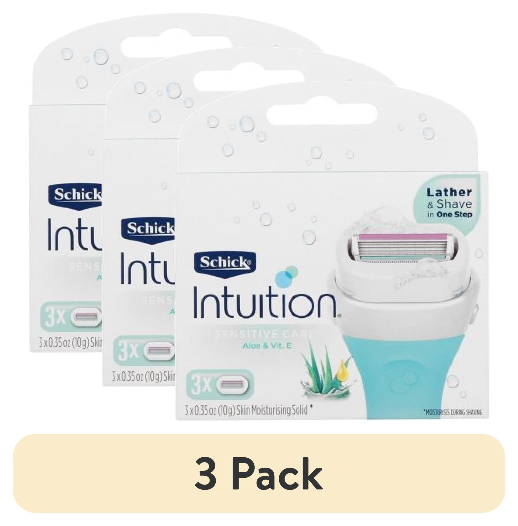 (3 pack) Schick Intuition Sensitive Care Refill Blade Cartridges, 3 ct ...