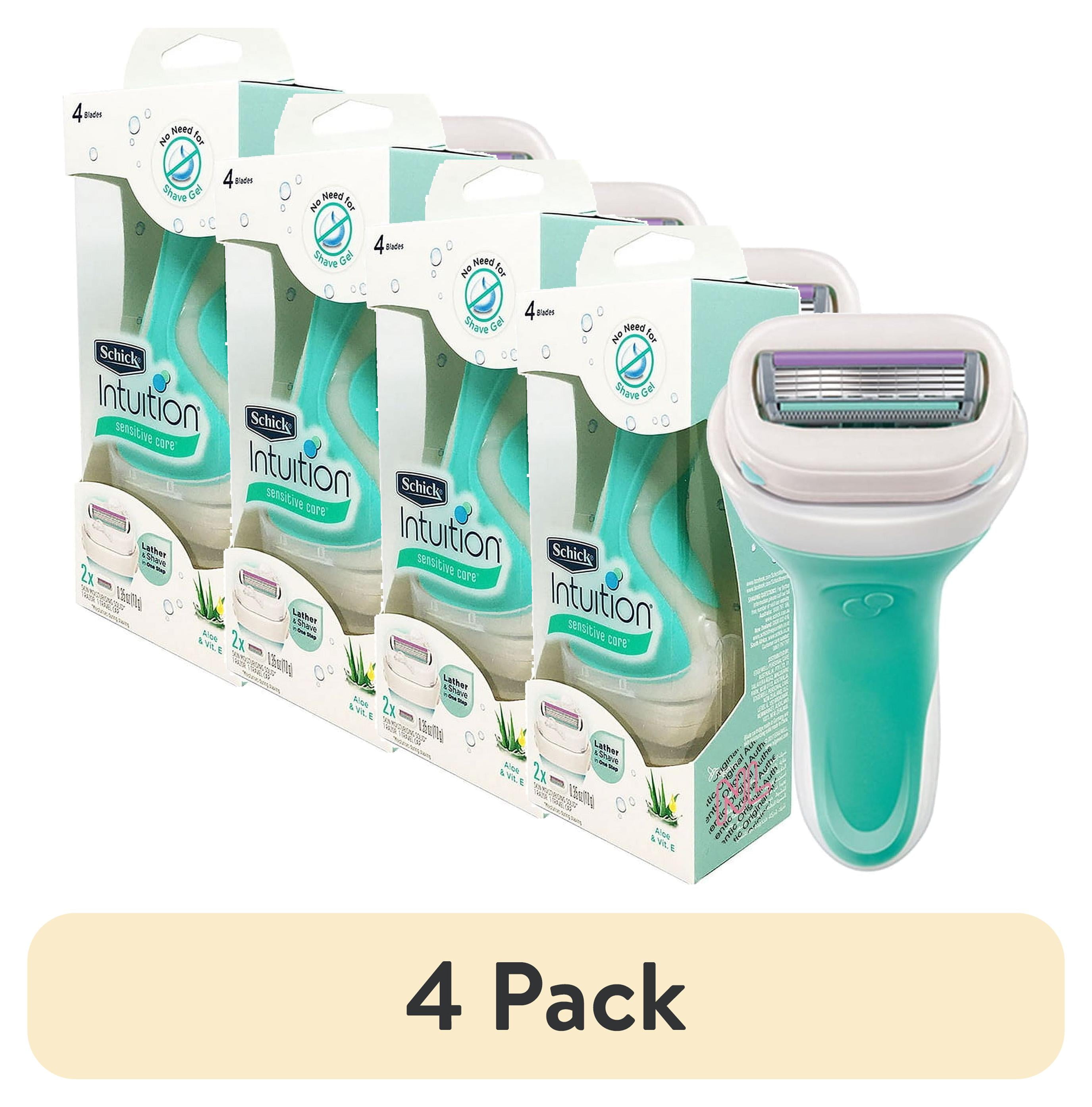 (4 pack) Schick Intuition Sensitive Care Women's Razor | Womens Razors ...