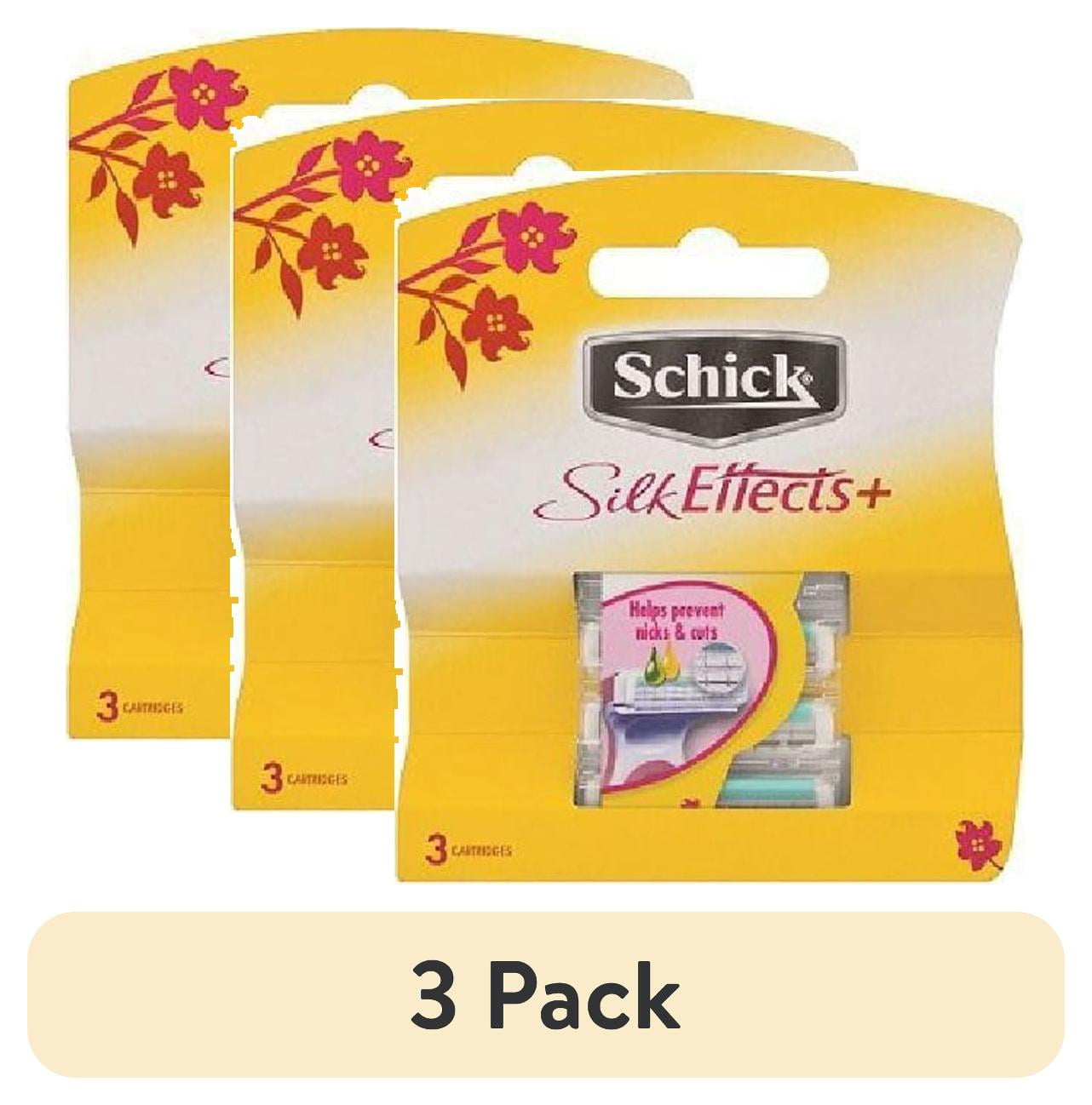 (3 pack) Schick Silk Effects+ Plus Refill Cartridges (Pack of 3) 1 pack ...