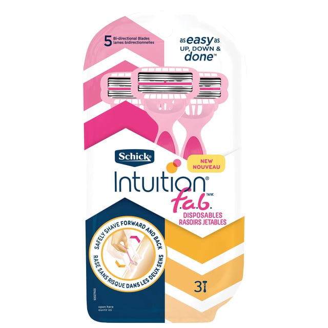 Schick Intuition f.a.b. Bi-Directional Women's Disposable Razors with ...