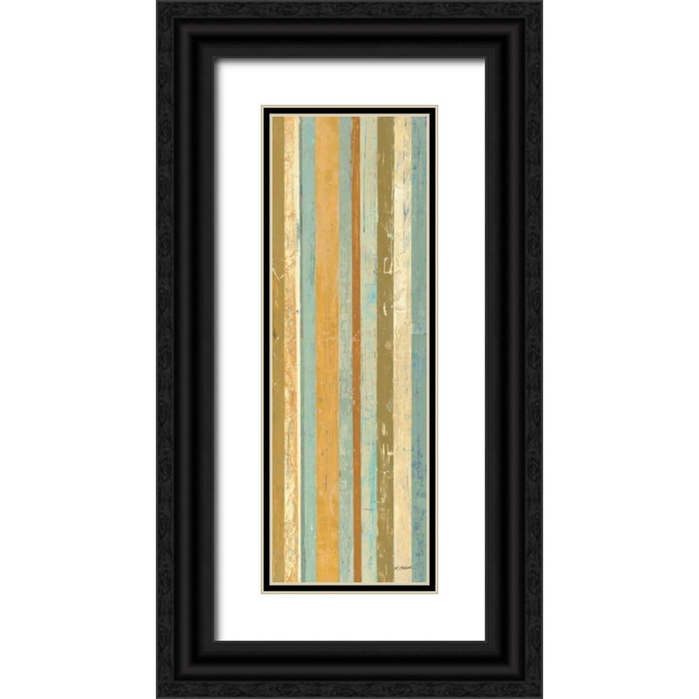 Schick, Mike 11x24 Black Ornate Wood Framed with Double Matting Museum ...