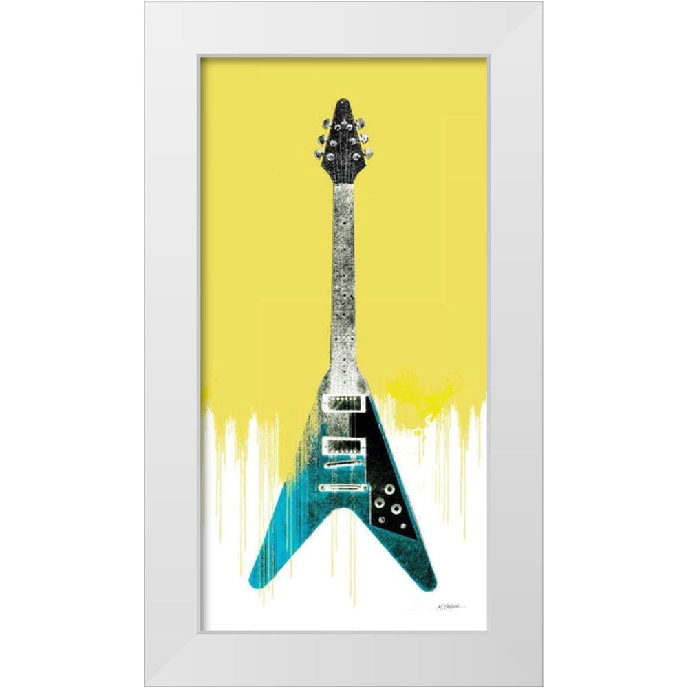 Schick, Mike 14x24 White Modern Wood Framed Museum Art Print Titled ...