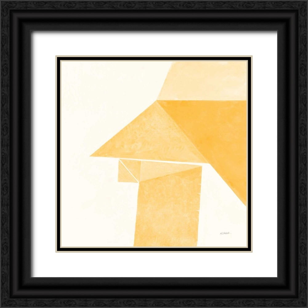 Schick, Mike 15x15 Black Ornate Wood Framed with Double Matting Museum ...