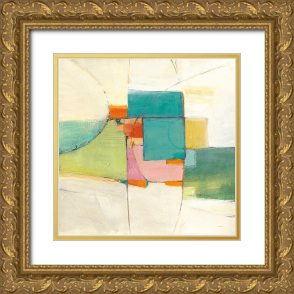 Schick, Mike 15x15 Gold Ornate Wood Framed with Double Matting Museum ...