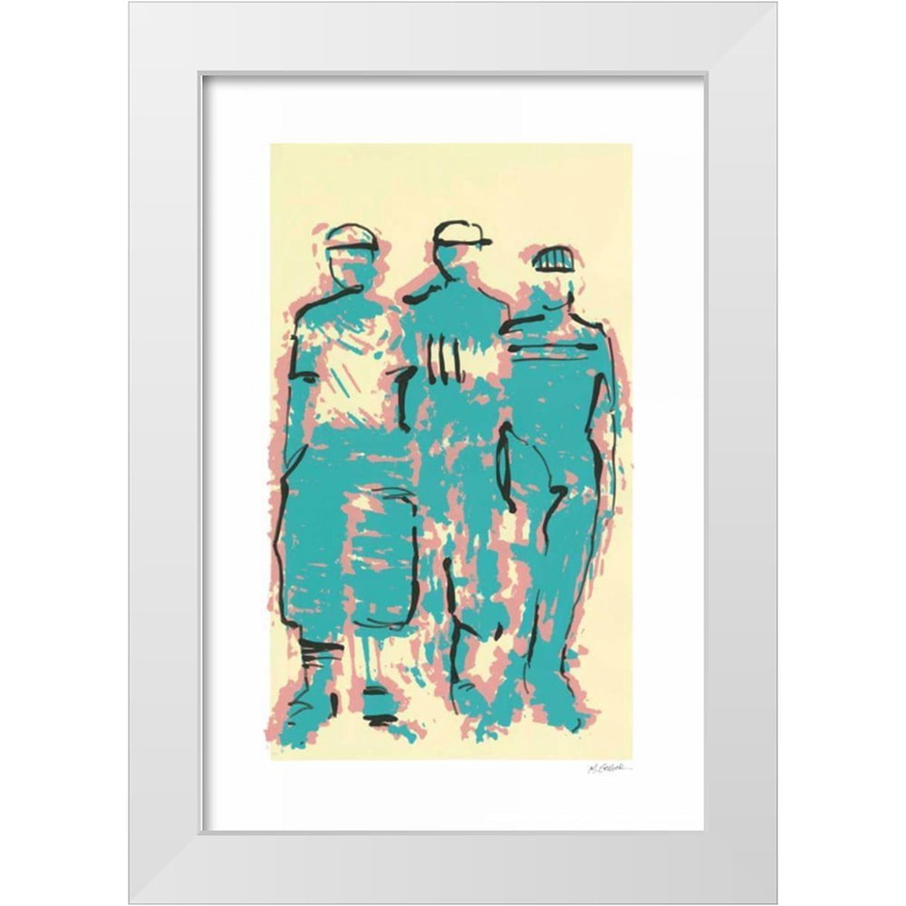Schick, Mike 17x24 White Modern Wood Framed Museum Art Print Titled ...