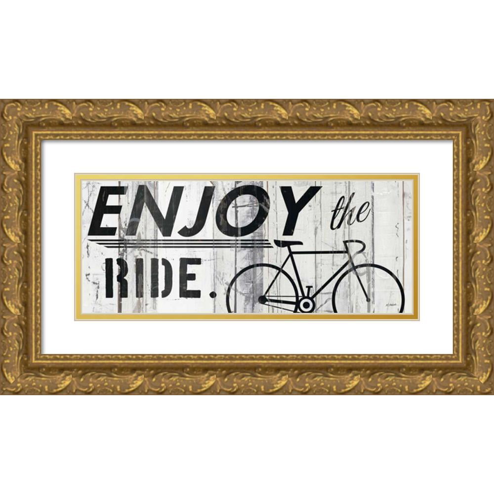 Schick, Mike 18x10 Gold Ornate Wood Framed with Double Matting Museum ...