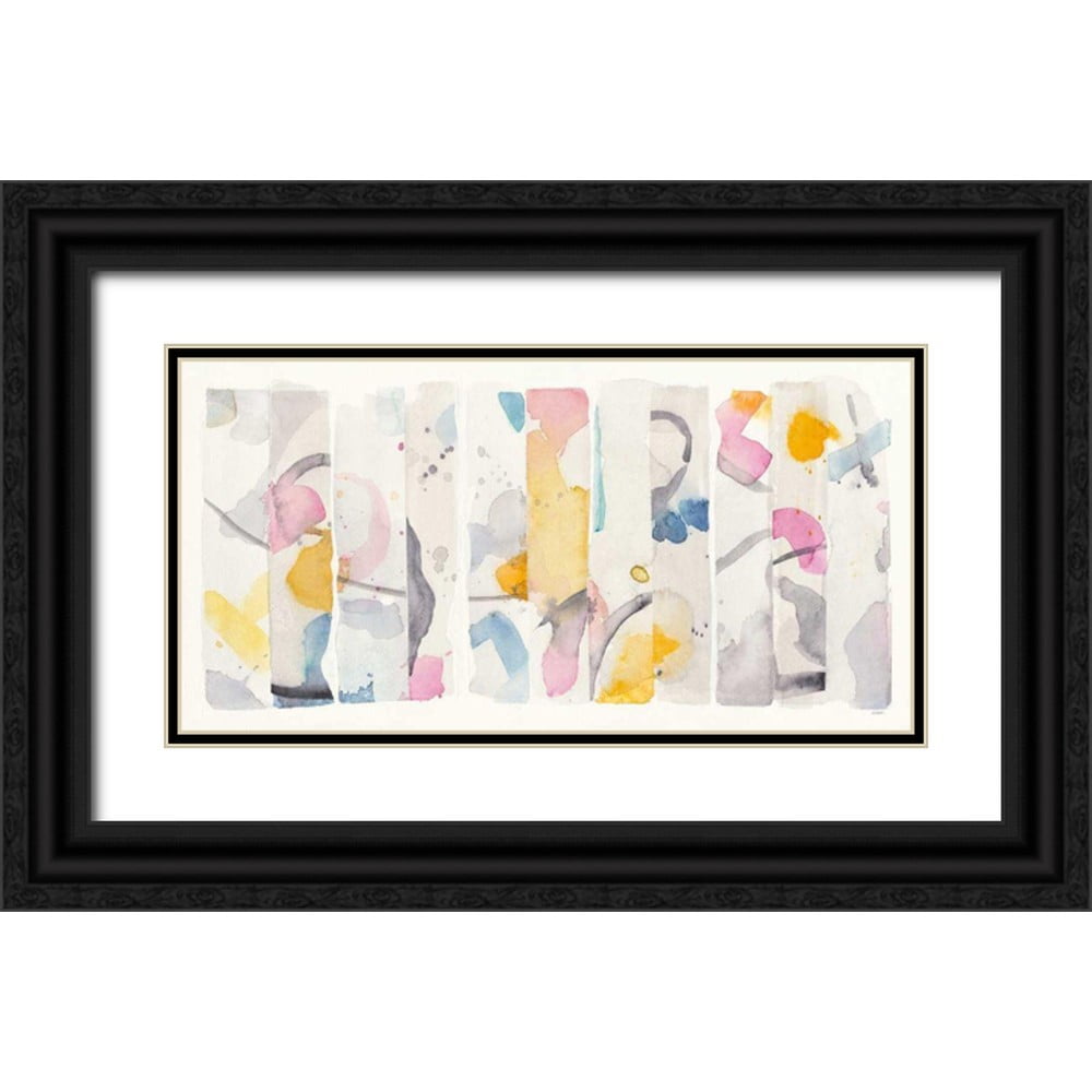 Schick, Mike 18x11 Black Ornate Wood Framed with Double Matting Museum ...