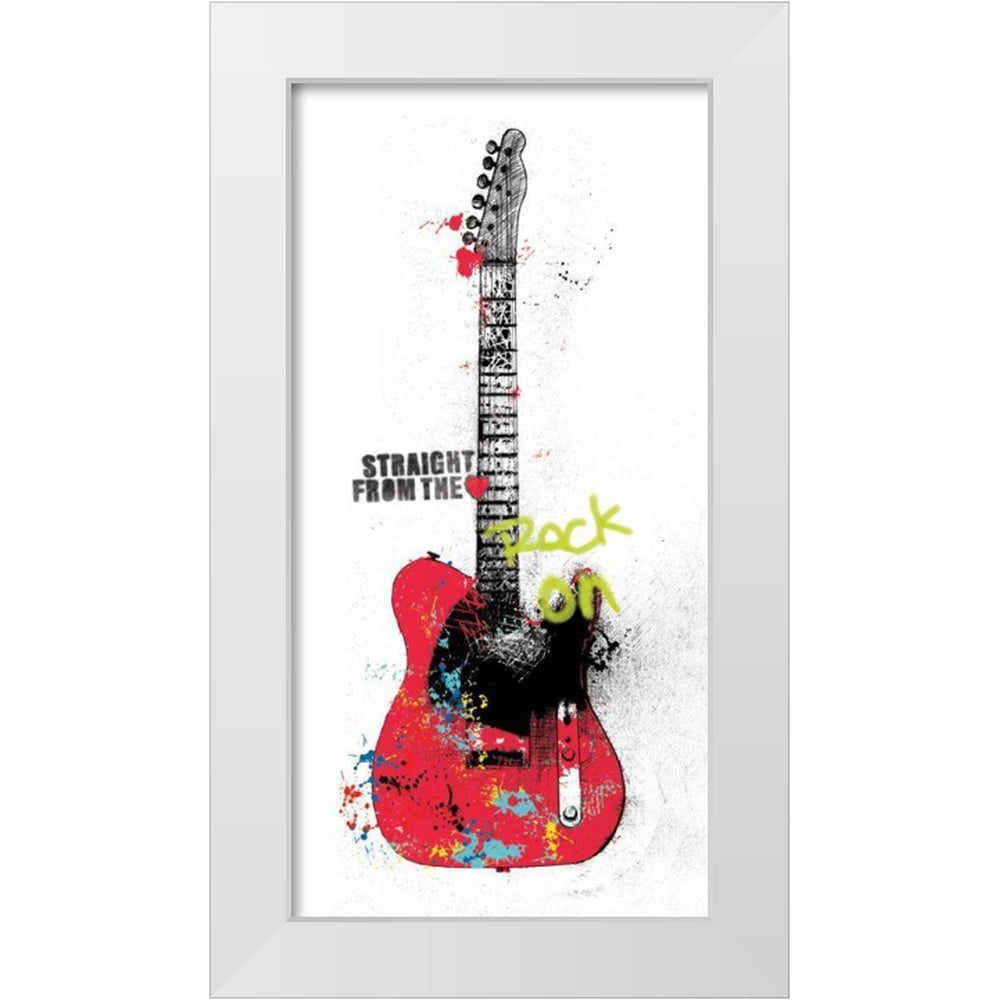Schick, Mike 18x32 White Modern Wood Framed Museum Art Print Titled ...