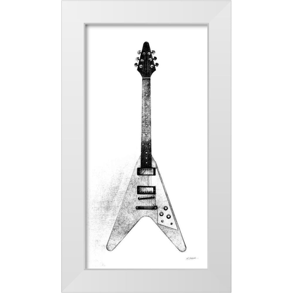 Schick, Mike 18x32 White Modern Wood Framed Museum Art Print Titled ...