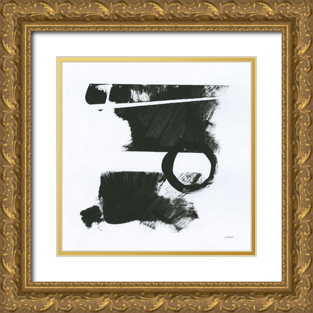 Schick, Mike 26x26 Gold Ornate Wood Framed with Double Matting Museum ...