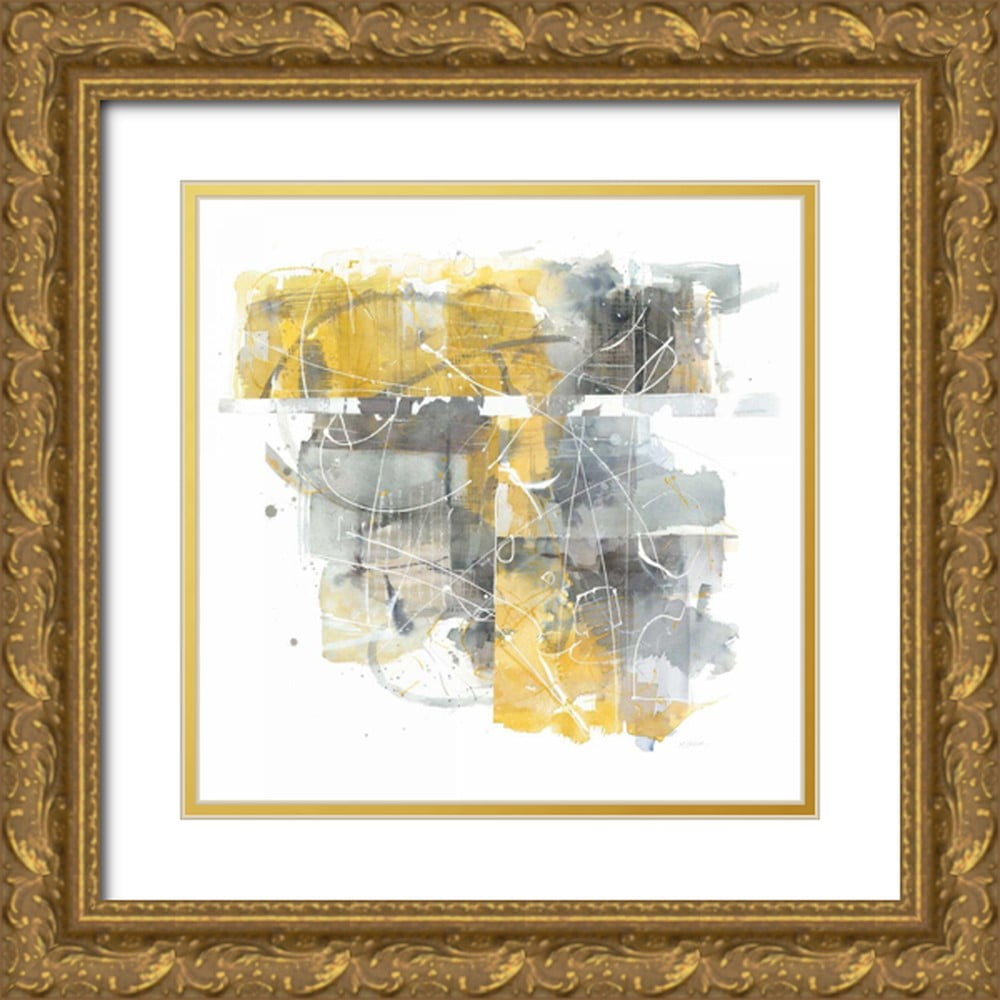 Schick, Mike 26x26 Gold Ornate Wood Framed with Double Matting Museum ...