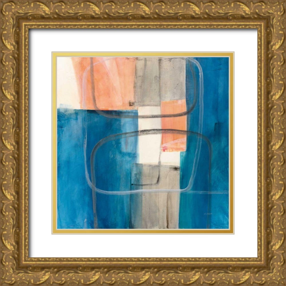 Schick, Mike 26x26 Gold Ornate Wood Framed with Double Matting Museum ...