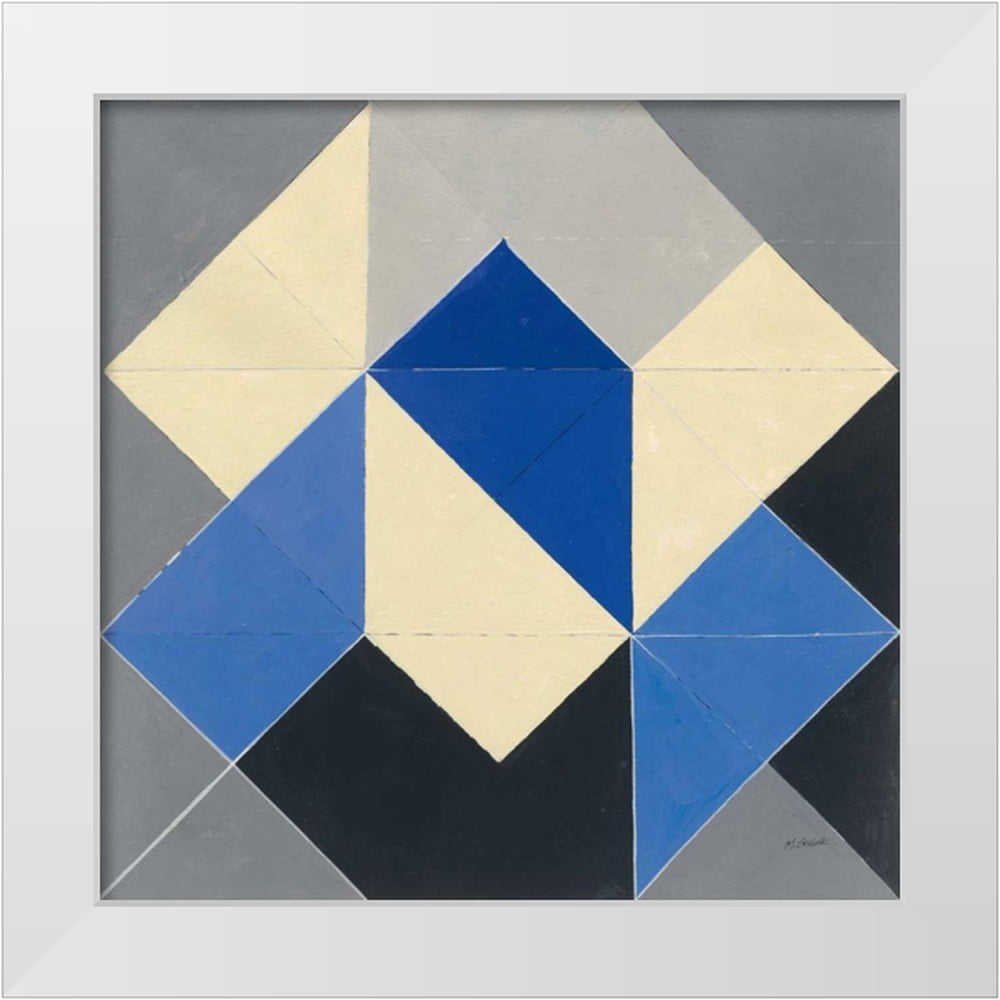 Schick, Mike 26x26 White Modern Wood Framed Museum Art Print Titled ...