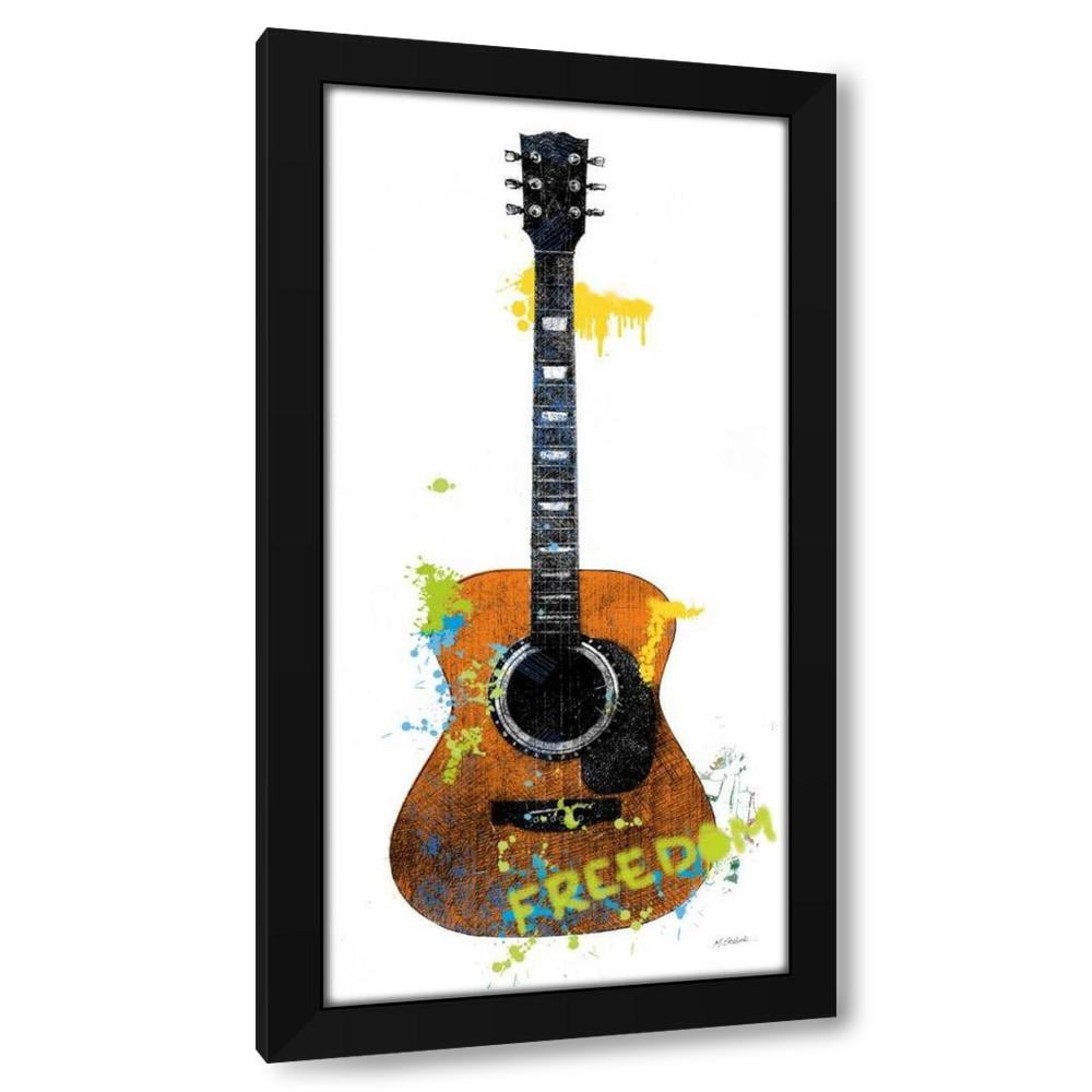 Mike Schick 9x14 Black Modern Wood Framed Wall Art Titled - Garage Band ...