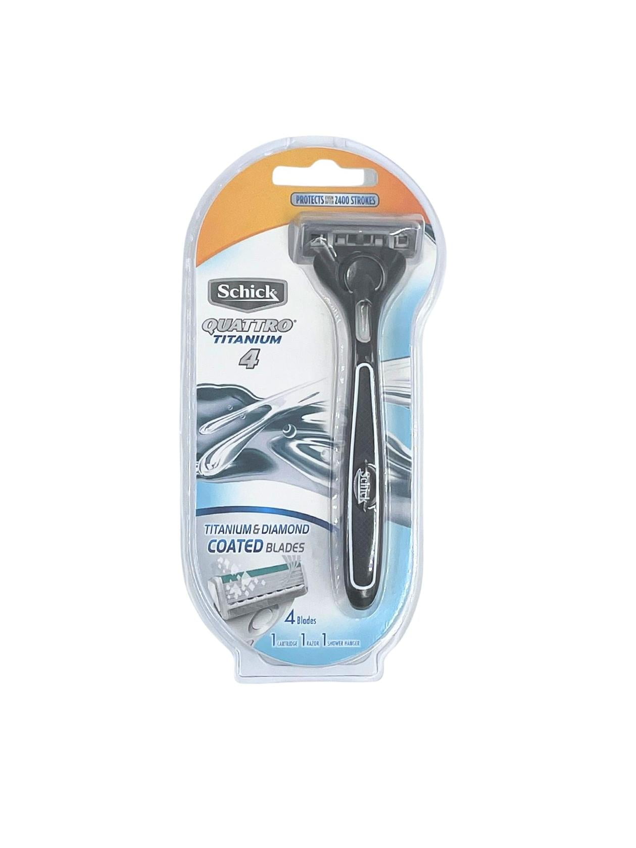 Schick Quattro Titaniam 4 Blade Mens Shaving Razor - Walmart.com