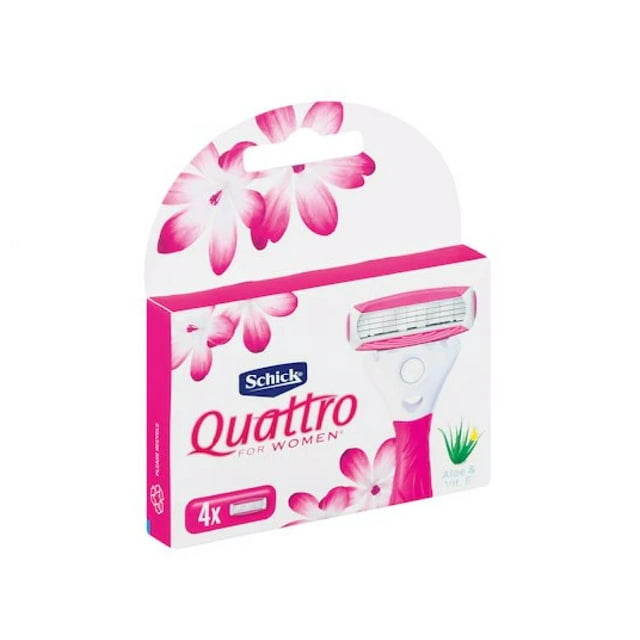 Schick Quattro for Women Refill Razor Blade Cartridges, 4 Count ...