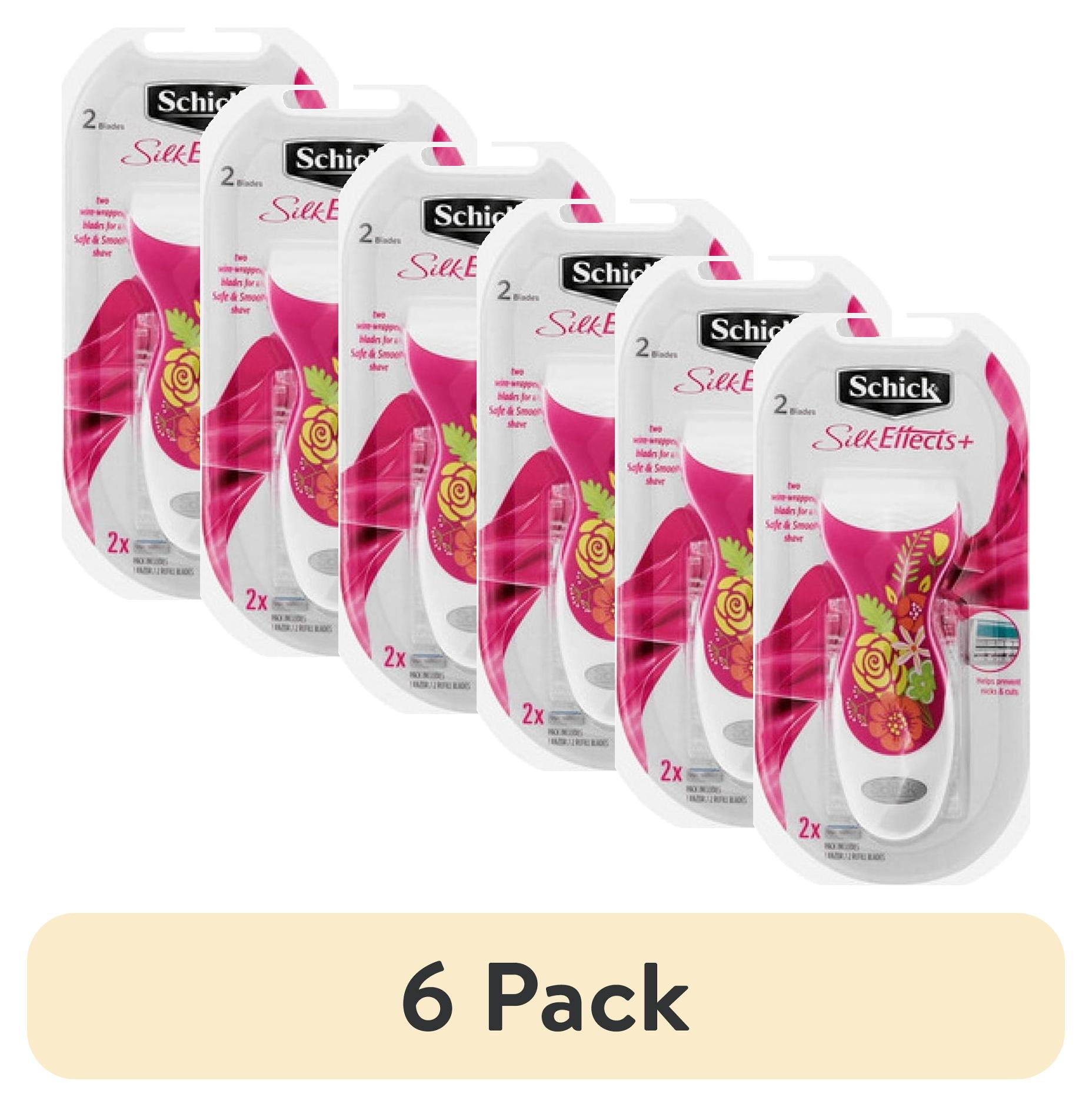 (6 pack) Schick Silk Effects+ Plus Razor Handle with 2 Refill ...