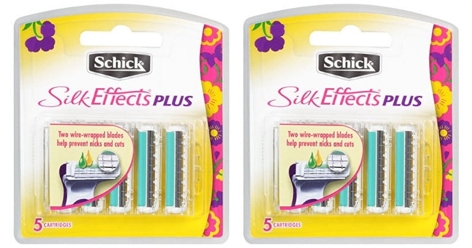 Schick Silk Effects Plus Refill Blades With Aloe - 5 Ea, 2 Pack ...