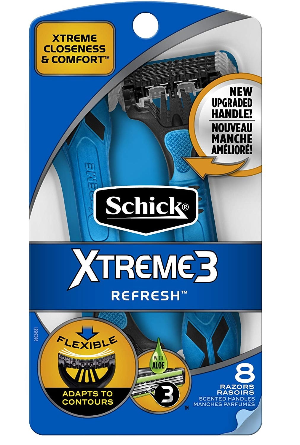 Schick Xtreme3 Refresh Disposable Razors, 8 Count - Walmart.com