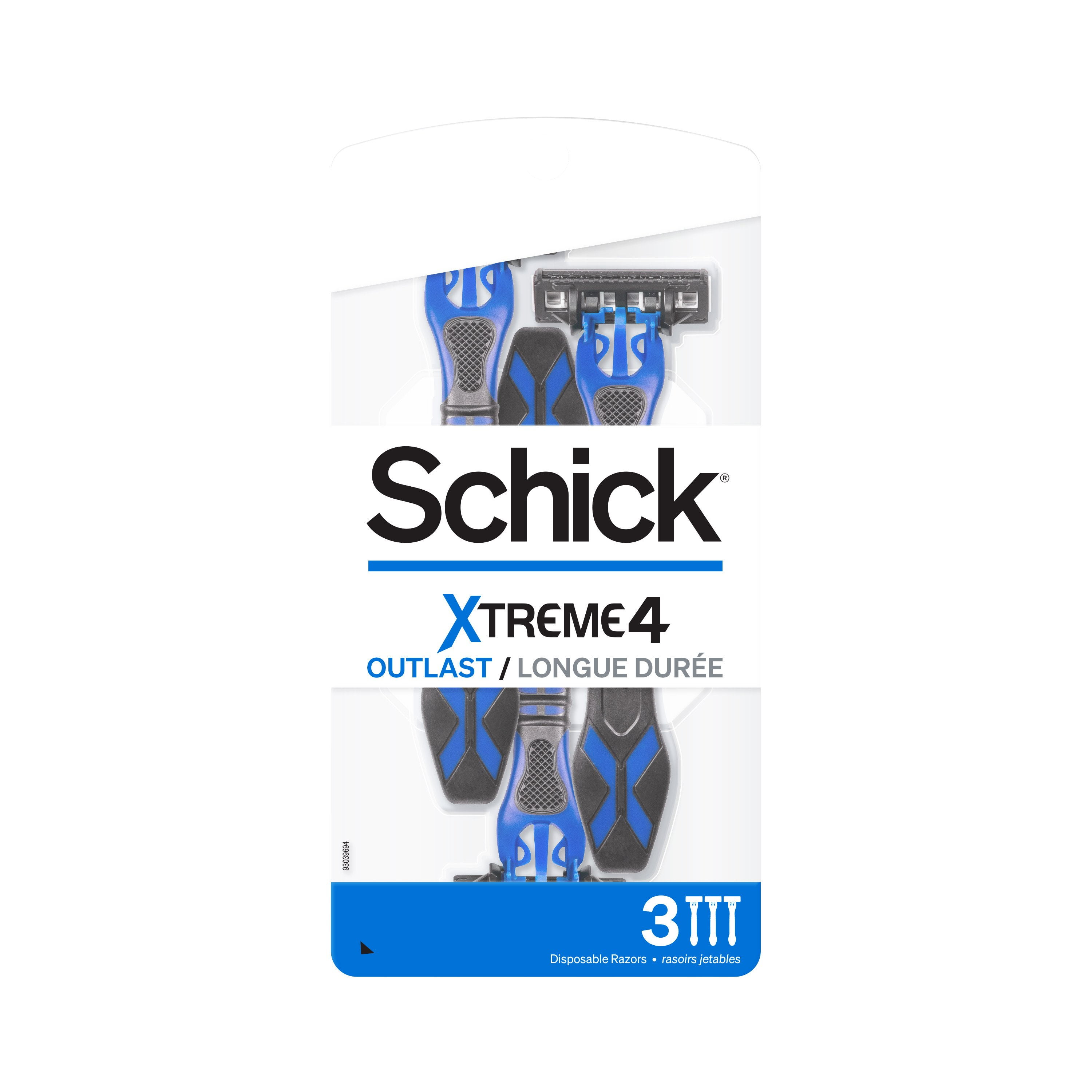 Schick Xtreme 4 Outlast Disposable Razors - 3 ct (Packaging May Vary ...