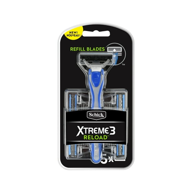 Schick Xtreme3 Reload Razor Handle + 5 Refills - Walmart.com