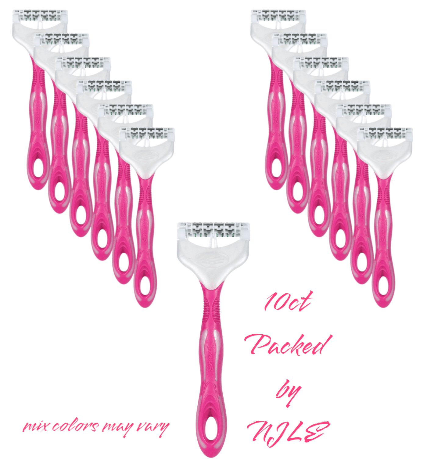 Schick Xtreme3 Women's Disposable Razors Mix Colors Handles, 10-Count ...