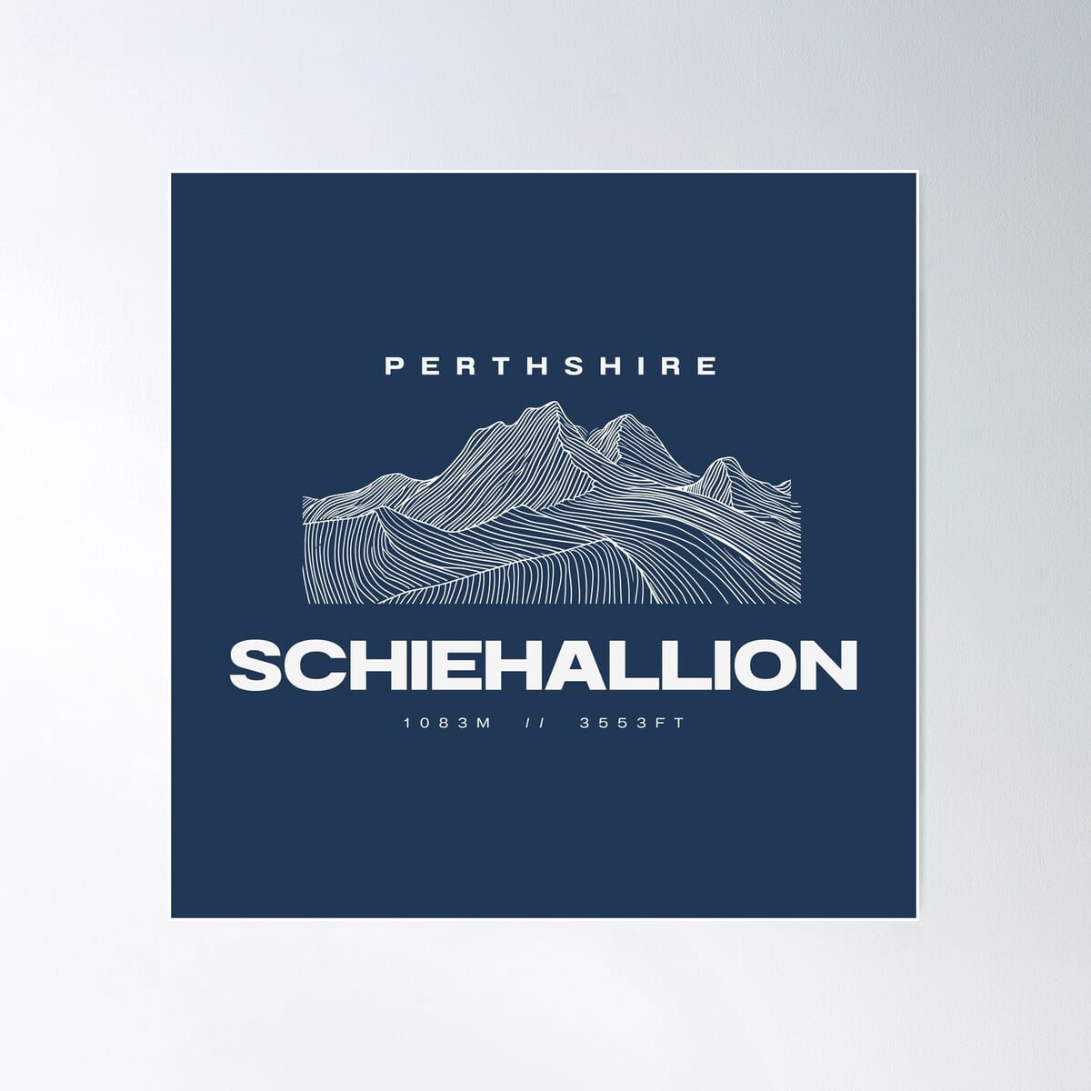 Schiehallion, Munro Bagging, Hiking Poster Wall Art, Modern Wall Decor ...