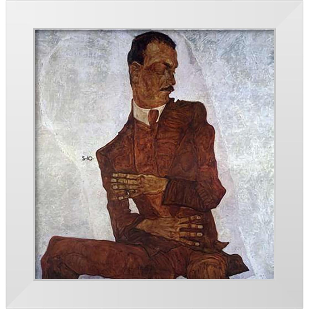 Schiele, Egon 12x12 White Modern Wood Framed Museum Art Print Titled ...