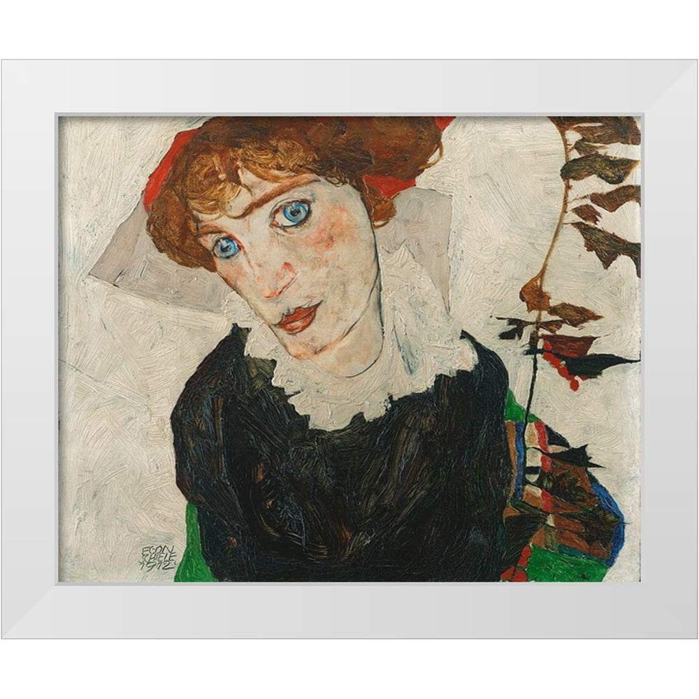Schiele, Egon 18x15 White Modern Wood Framed Museum Art Print Titled ...