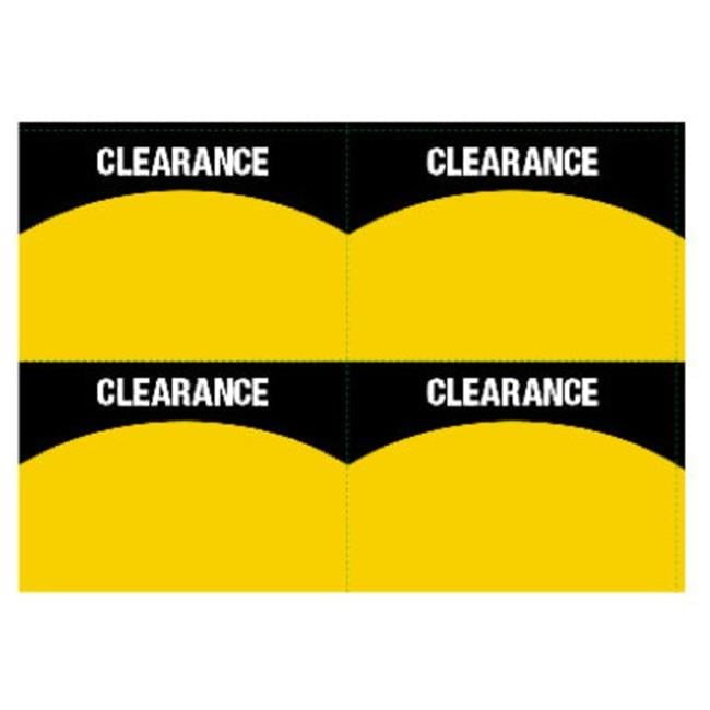 Schiele Graphics 269601 4 Up Clearance Indoor Sign Stock - Pack of 50 ...