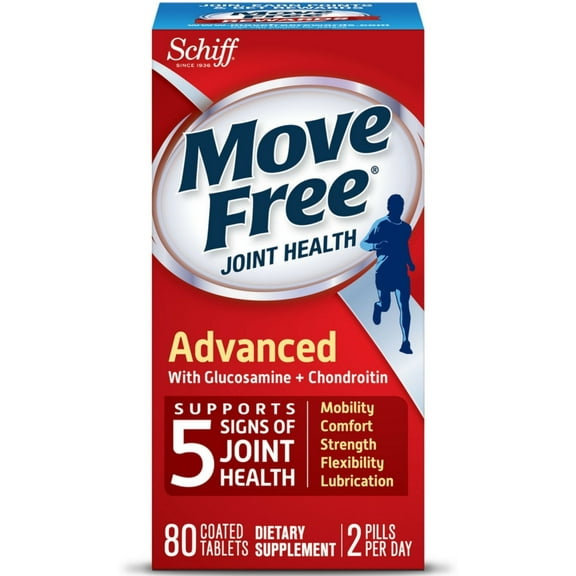 Move Free Ultra Triple Action Joint Supplement, 75 Tablets, Collagen, Hyaluronic Acid, Bone ...