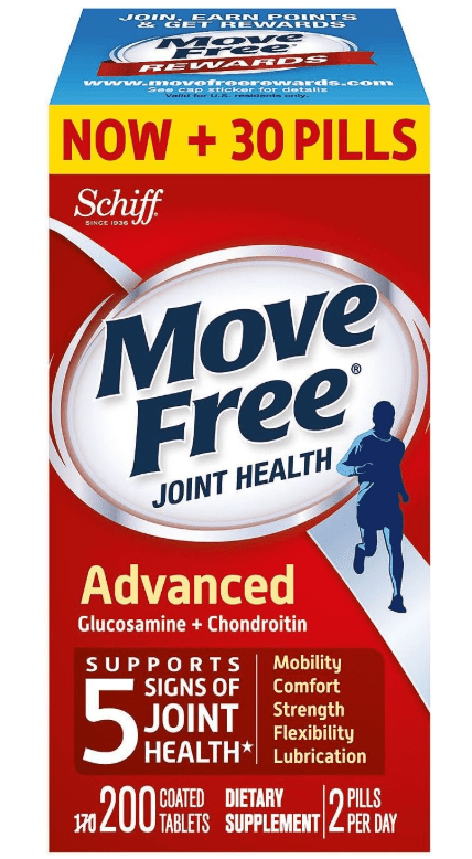 Schiff Move Free Advanced Joint Supplement, 200 Tablets - Walmart.com