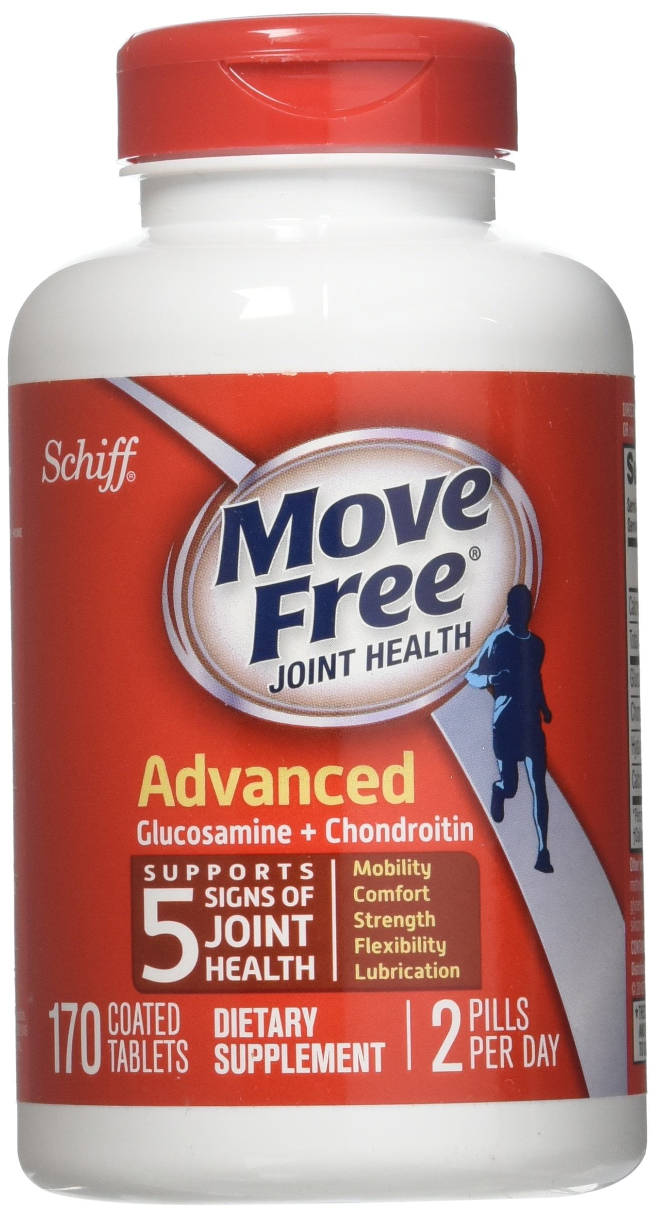 Schiff Move Free Joint Health Dietary Supplement, Advanced Glucosamine ...