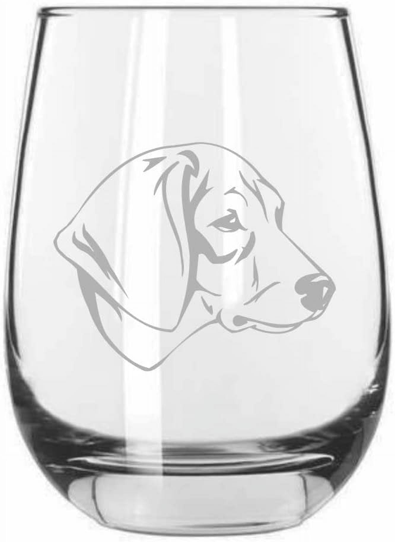 Schillerstovare Schiller Hound Dog Themed Etched 15.25oz Libbey ...