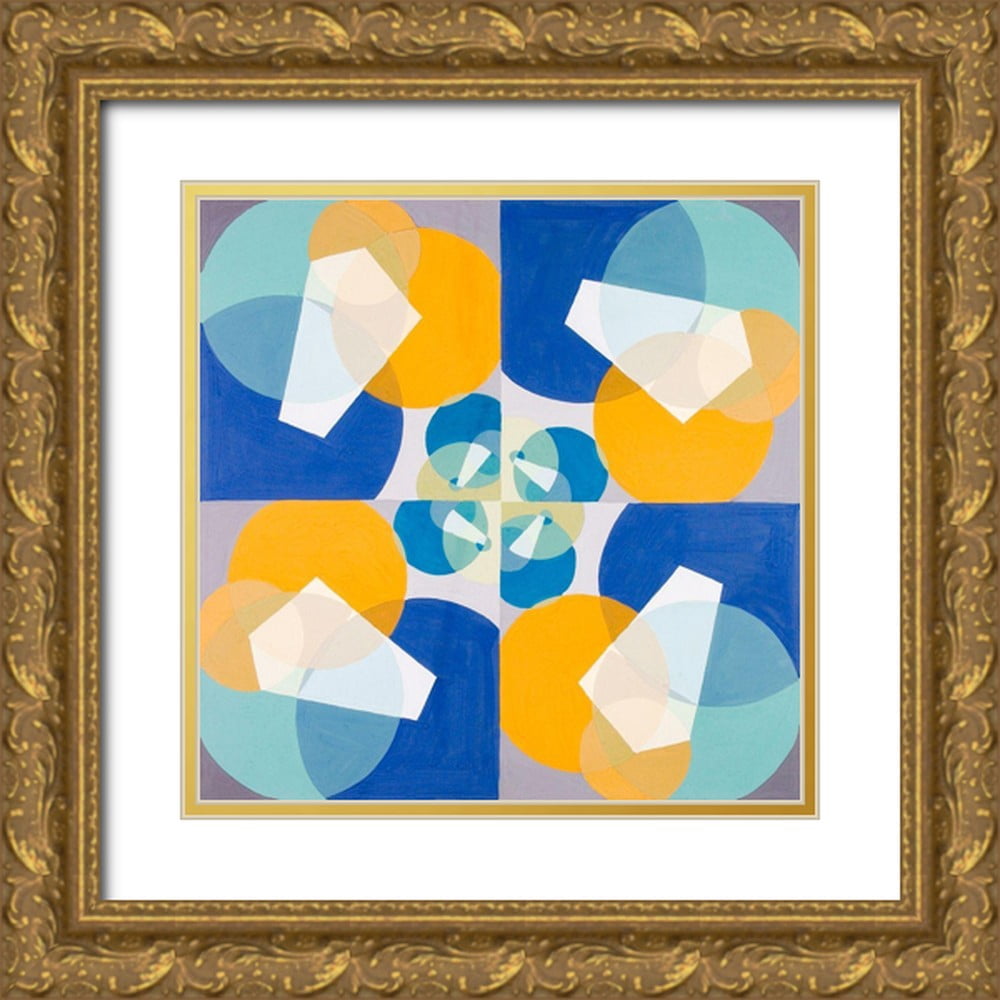 Schillinger, Joseph 15x15 Gold Ornate Wood Framed with Double Matting ...