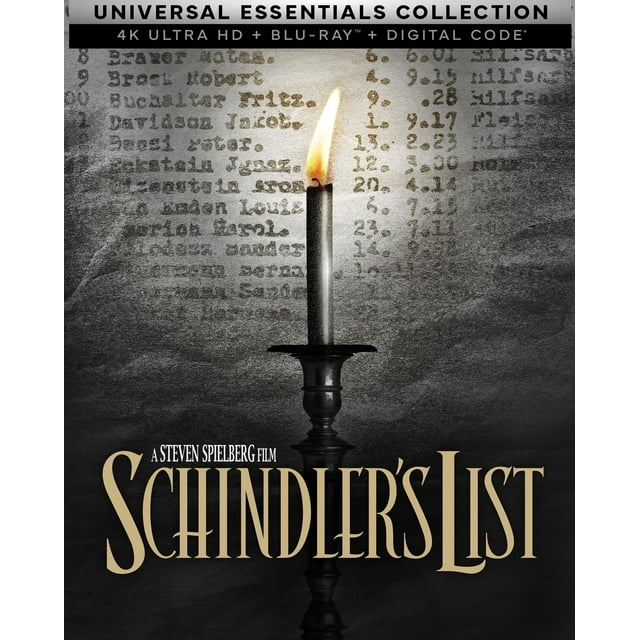 Universal's Schindler's List Essentials Collection, 4K Ultra HD + Blu ...
