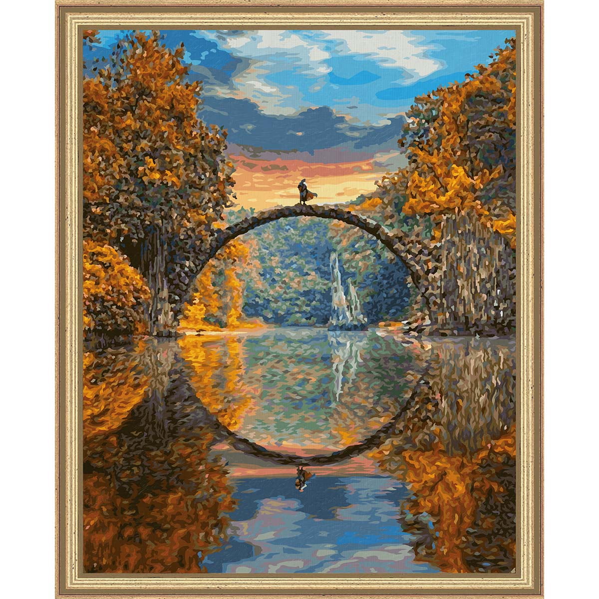Schipper Devil’s Bridge at Lake Rakotzsee Paint by Number Kit - Walmart.com